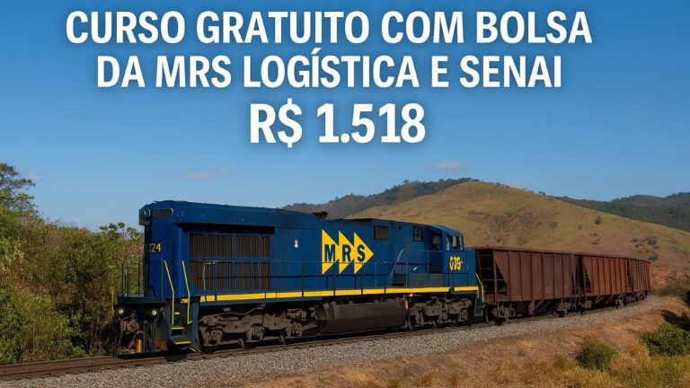 MRS Logística abre curso gratuito com certificação do SENAI, bolsa de R ...